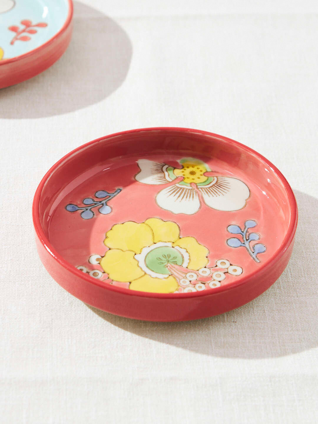 Buy Chumbak Red Hibiscus Bloom Snack Plate - Plates for Unisex 25576164 ...
