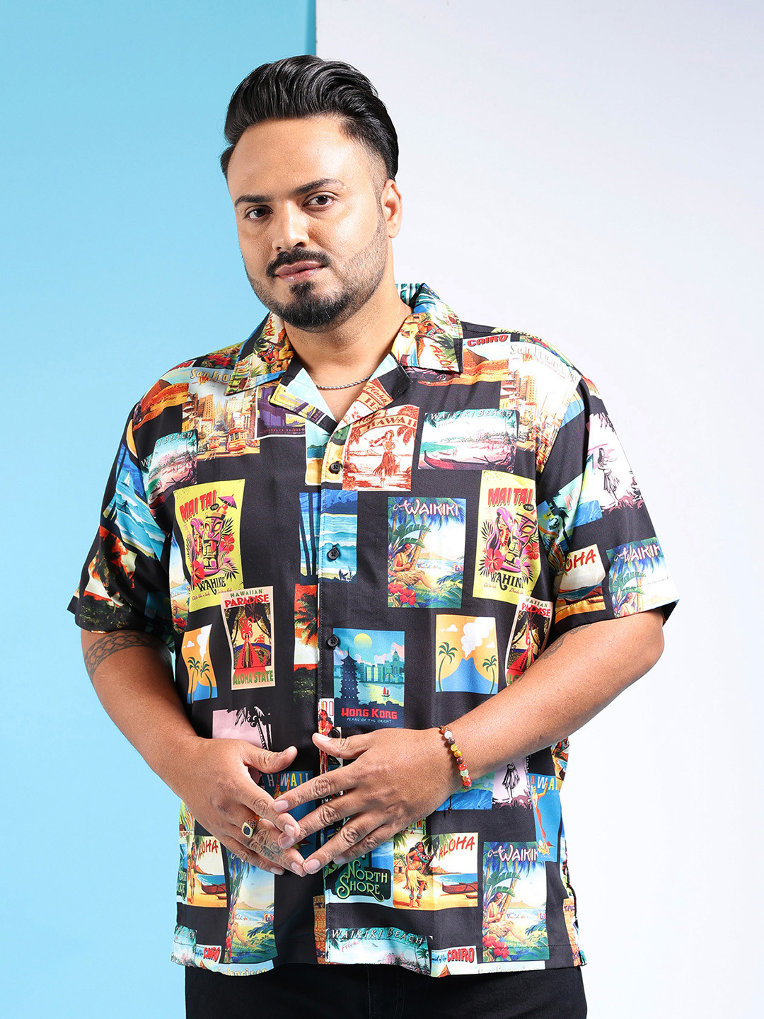 Buy Hardsoda By The Indian Garage Co Plus Size Graphic Printed Opaque ...