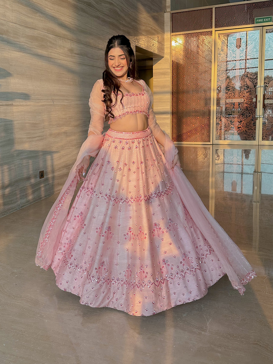 Buy Bindani By Jigar & Nikita Embroidered Zardozi Made To Measure ...