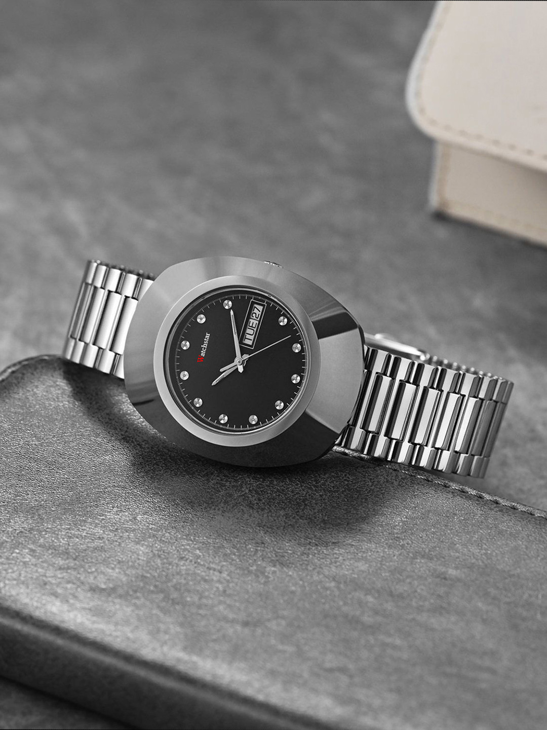 Buy WATCHSTAR Men Embellished Dial & Bracelet Style Straps Analogue ...