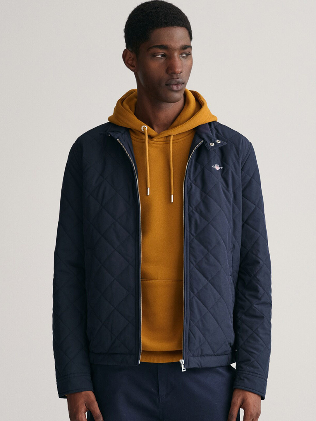 Buy GANT Mock Collar Quilted Jacket - Jackets for Men 25595510 | Myntra