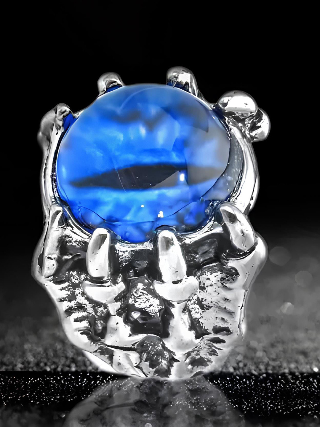 Buy KARISHMA KREATIONS Stone Studded Demon Evil Eye Finger Ring - Ring ...