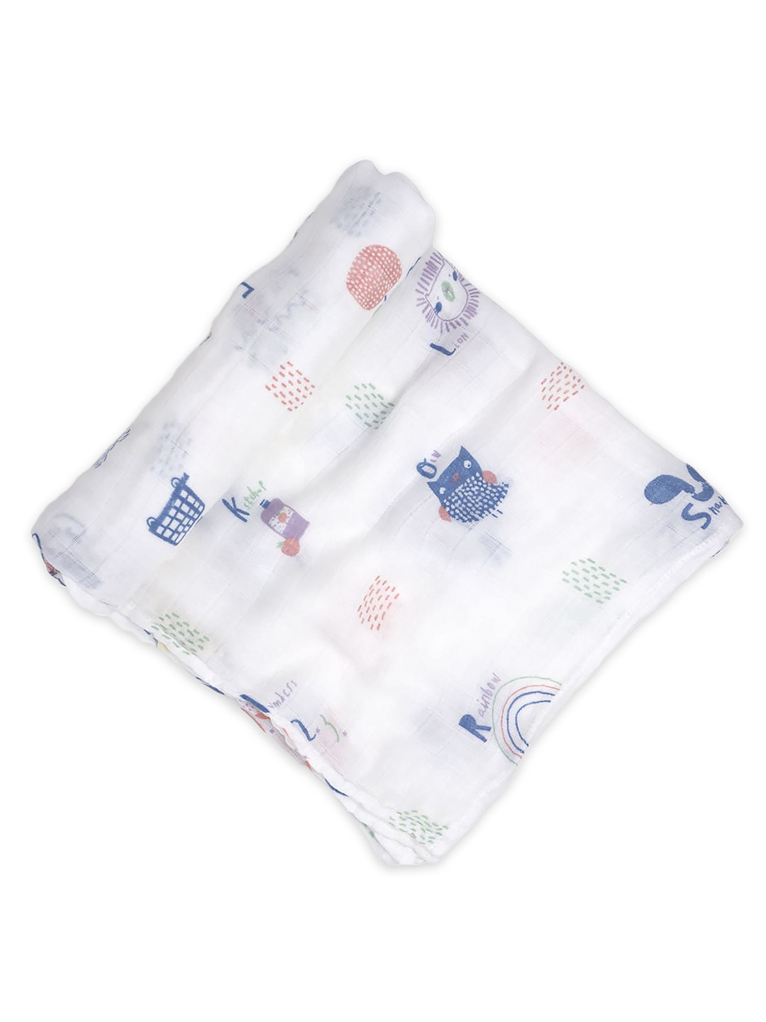 Buy Cocoon Care White & Blue Cartoon Characters Mild Winter 300 GSM ...