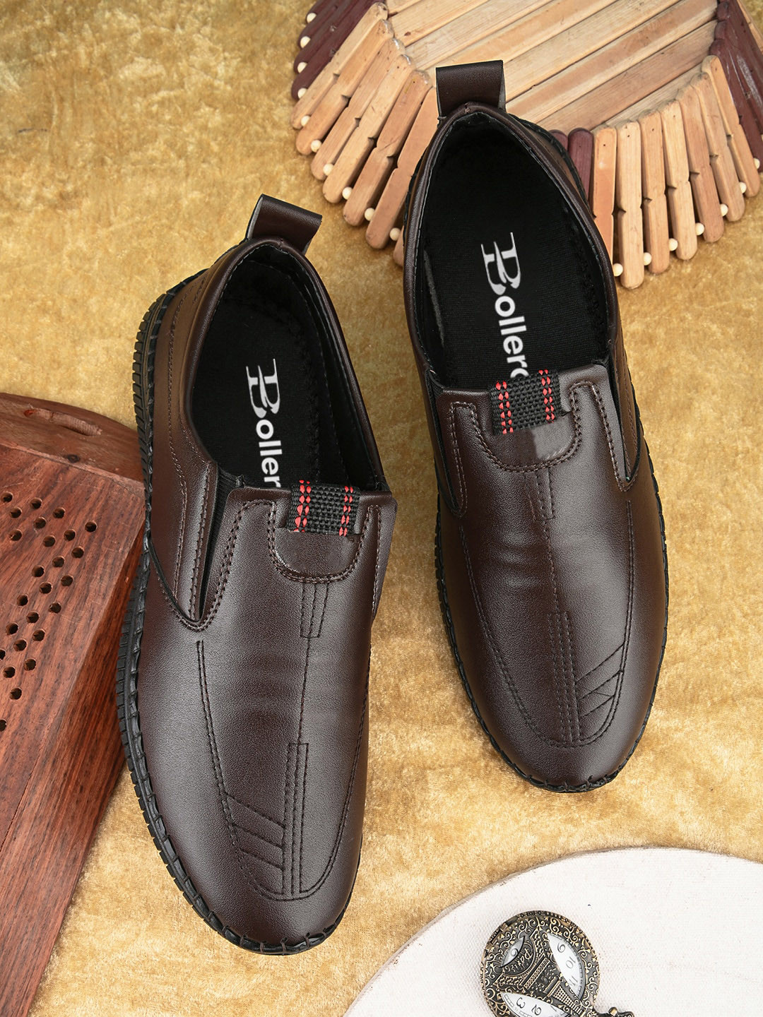 Buy Bollero Men Comfort Insole Lightweight Slip On Sneakers - Casual ...