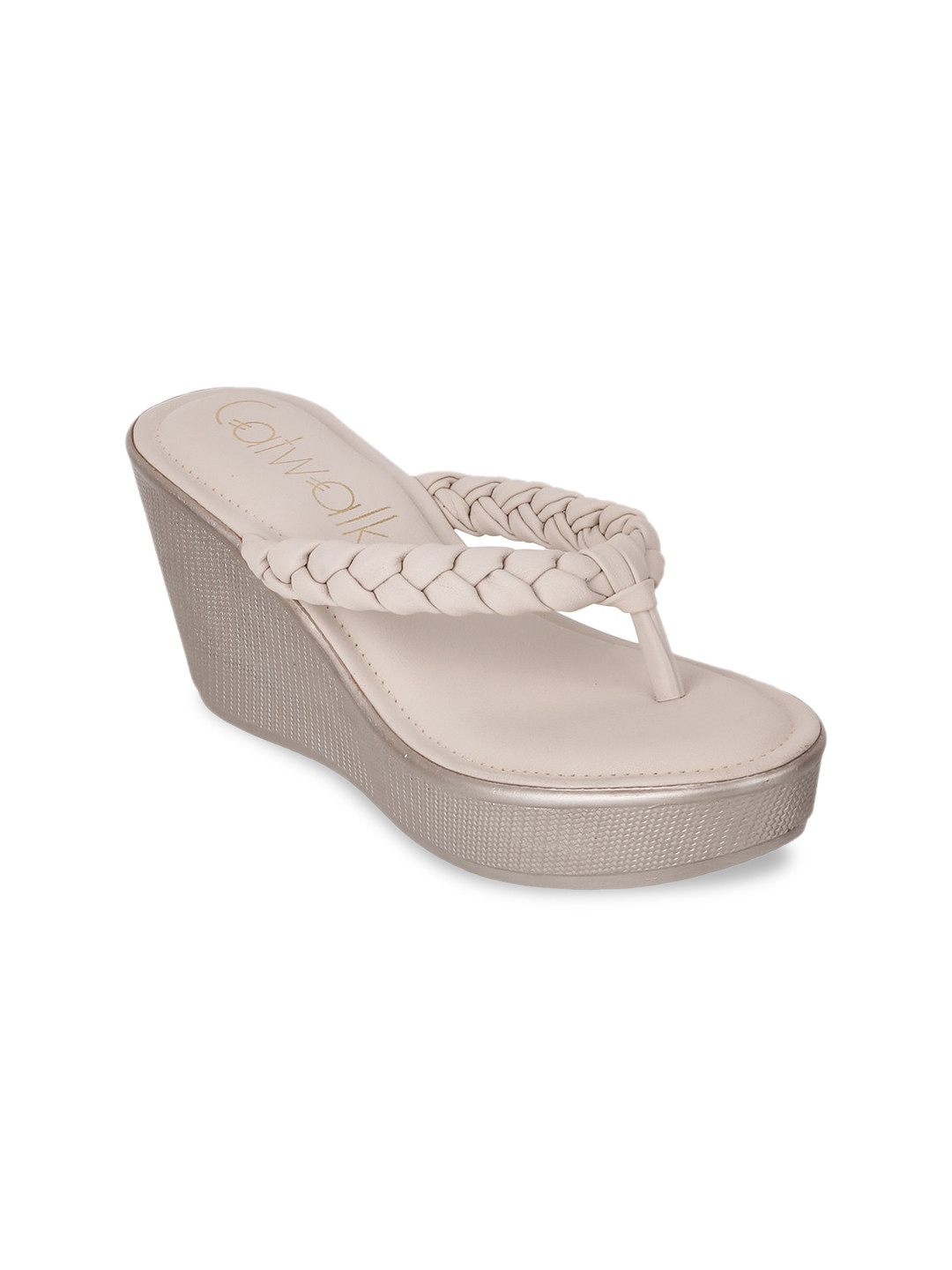 Buy Catwalk Braided Textured Wedges - Heels for Women 25603588 | Myntra