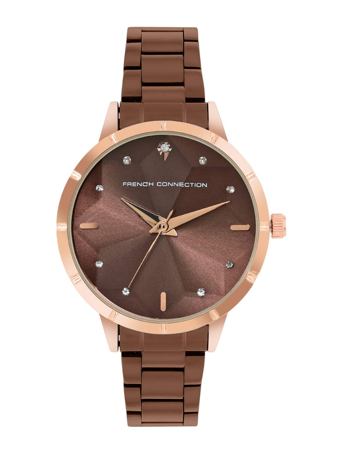 Buy French Connection Women Embellished Dial & Bracelet Style Straps ...