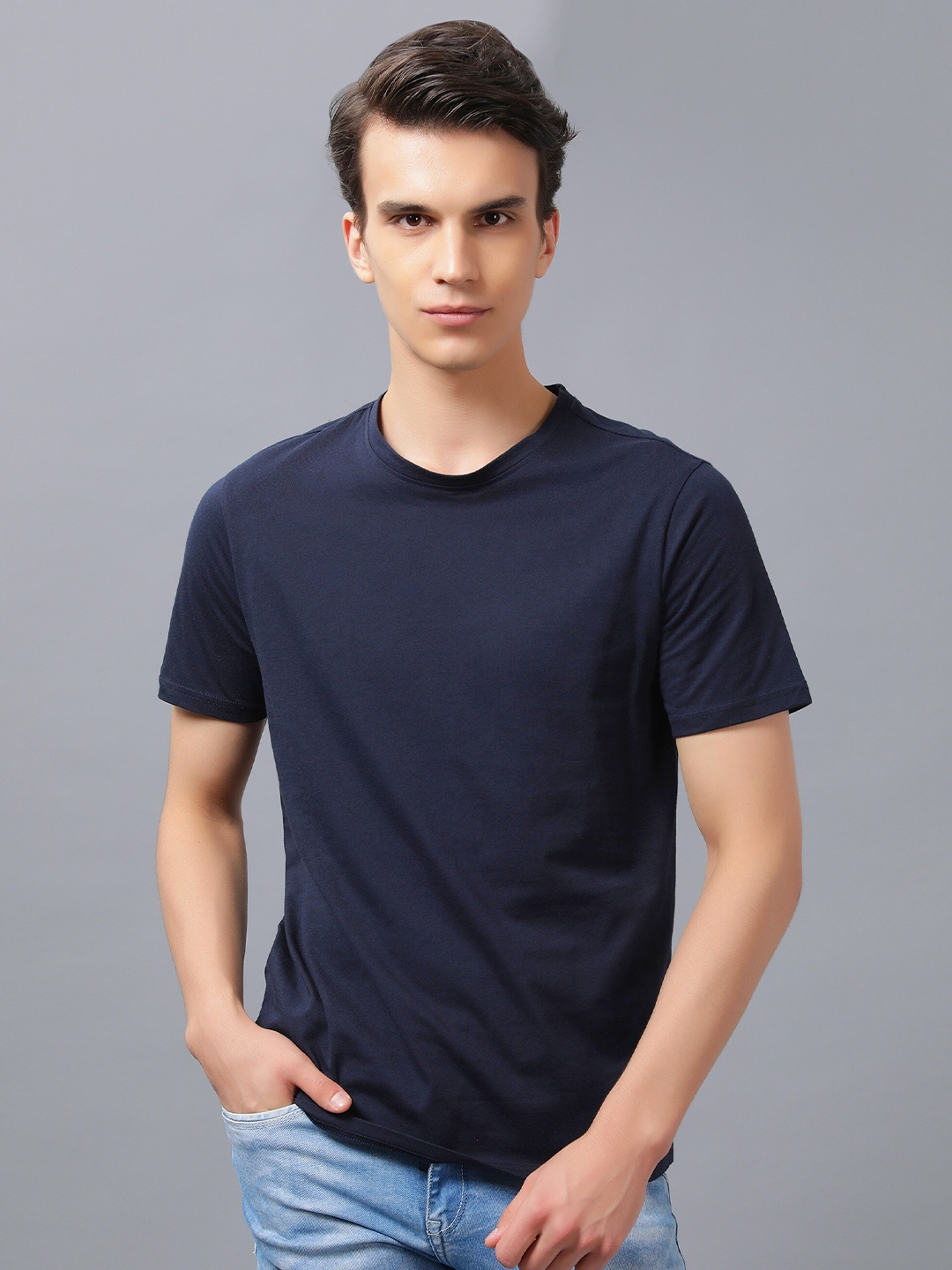Buy Nimble Round Neck Cotton T Shirt Tshirts For Men 25607890 Myntra