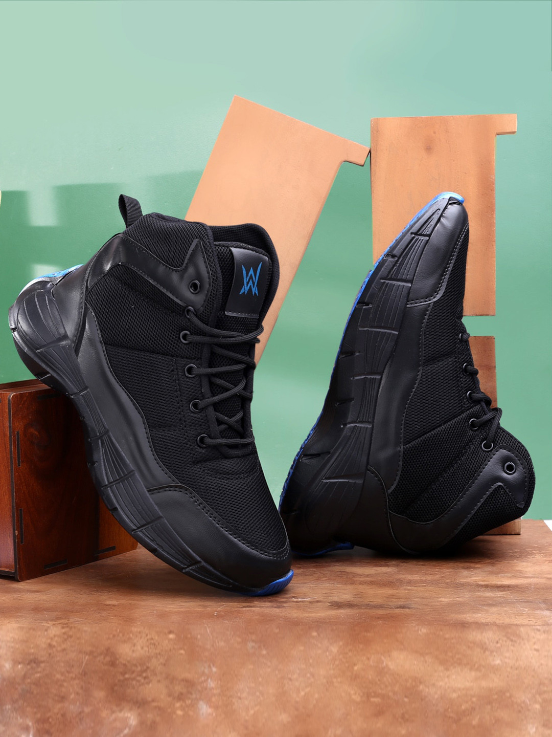 Buy Woakers Men Mid Top Textured Basics Sneakers - Casual Shoes for Men ...