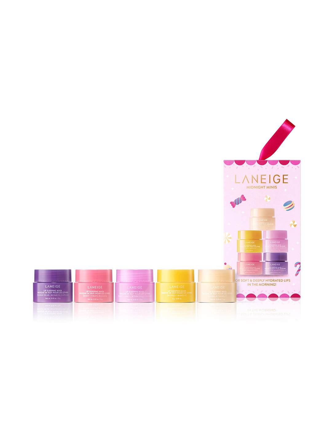 Buy LANEIGE Set Of 5 Midnight Minis Lip Sleeping Mask For Soft ...