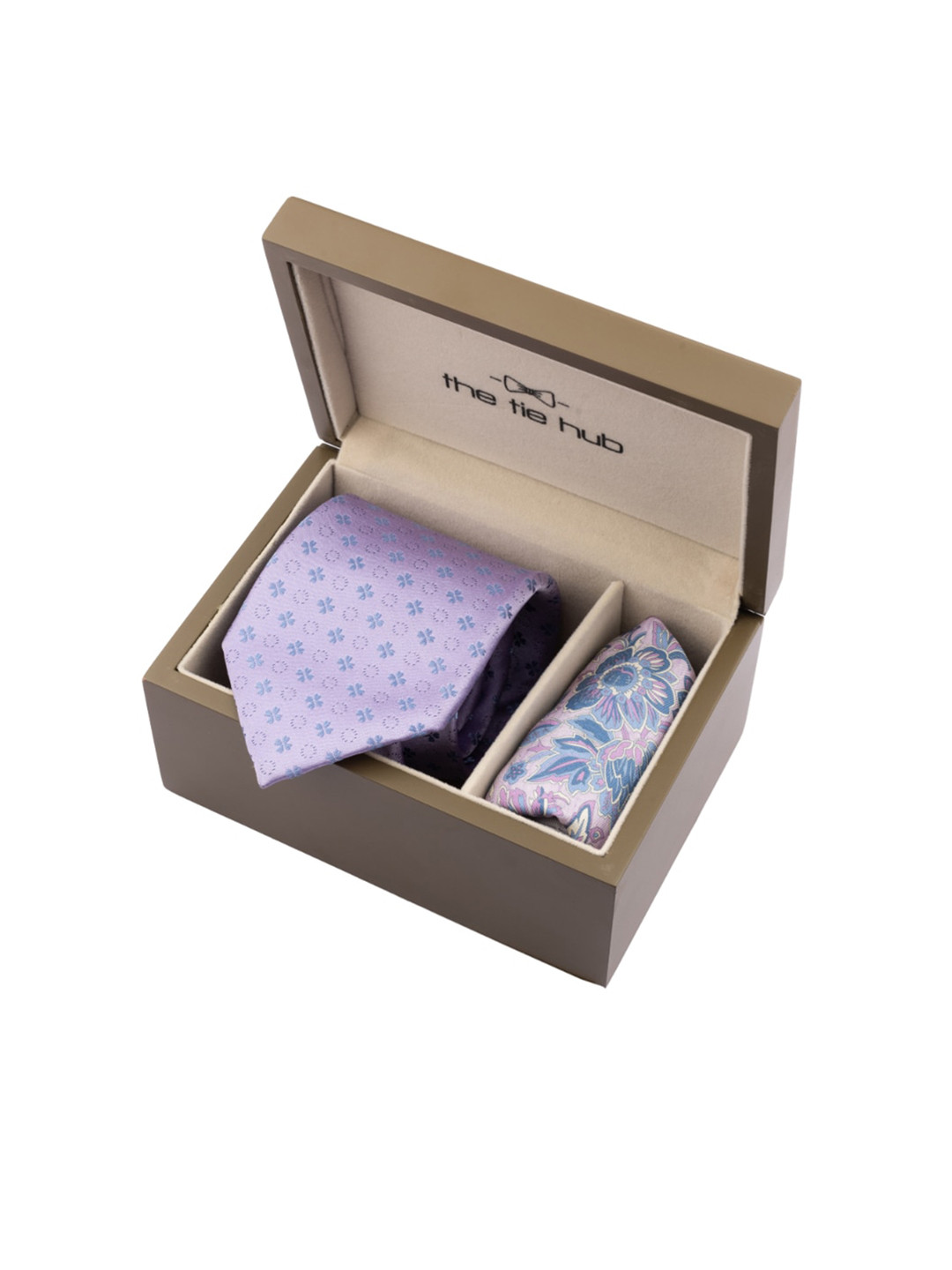 Buy The Tie Hub Men Tie With Pocket Square Accessory Gift Set ...