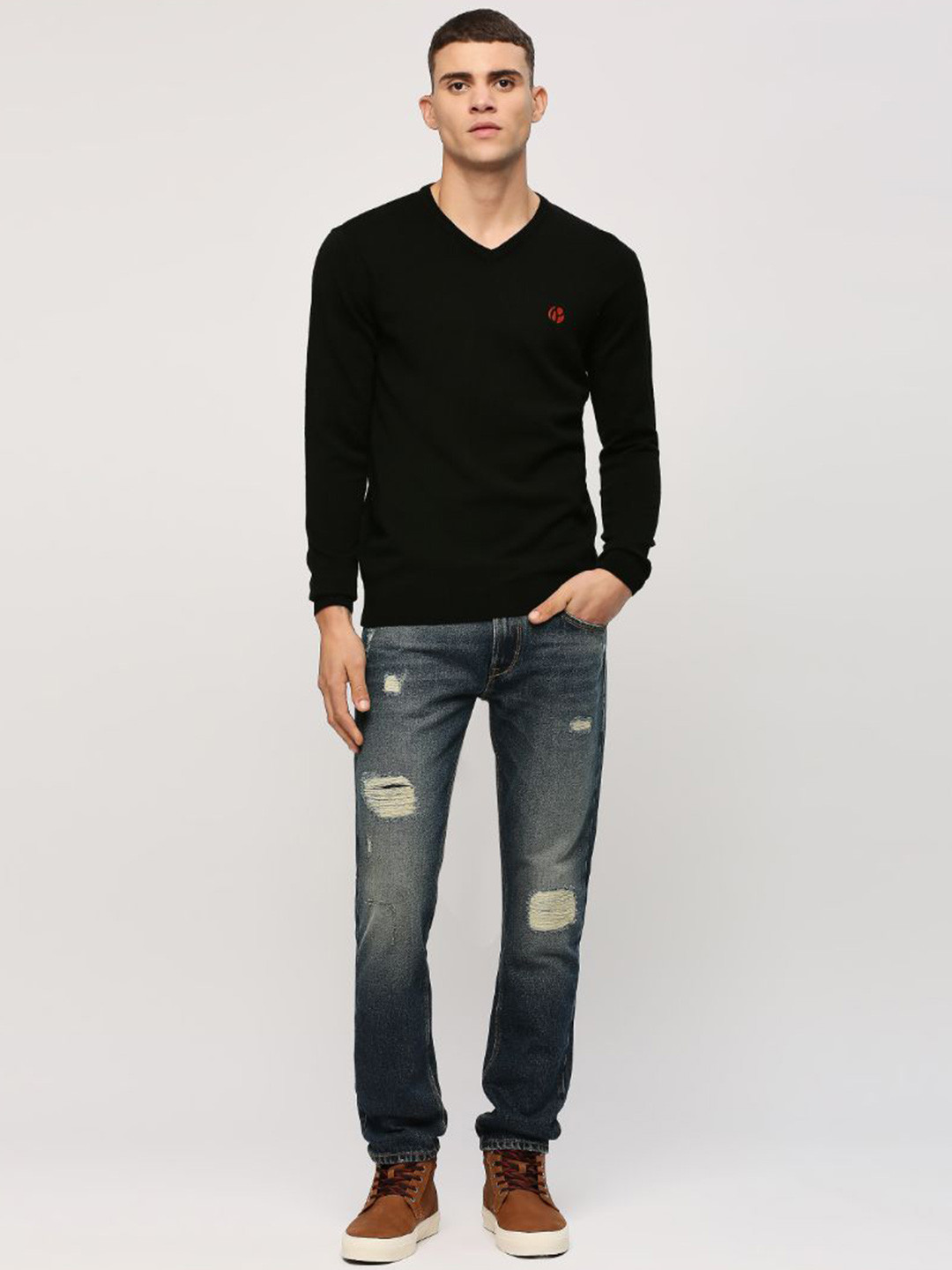 Buy Pepe Jeans Lightweight Long Sleeve Sweater - Sweaters for Men ...
