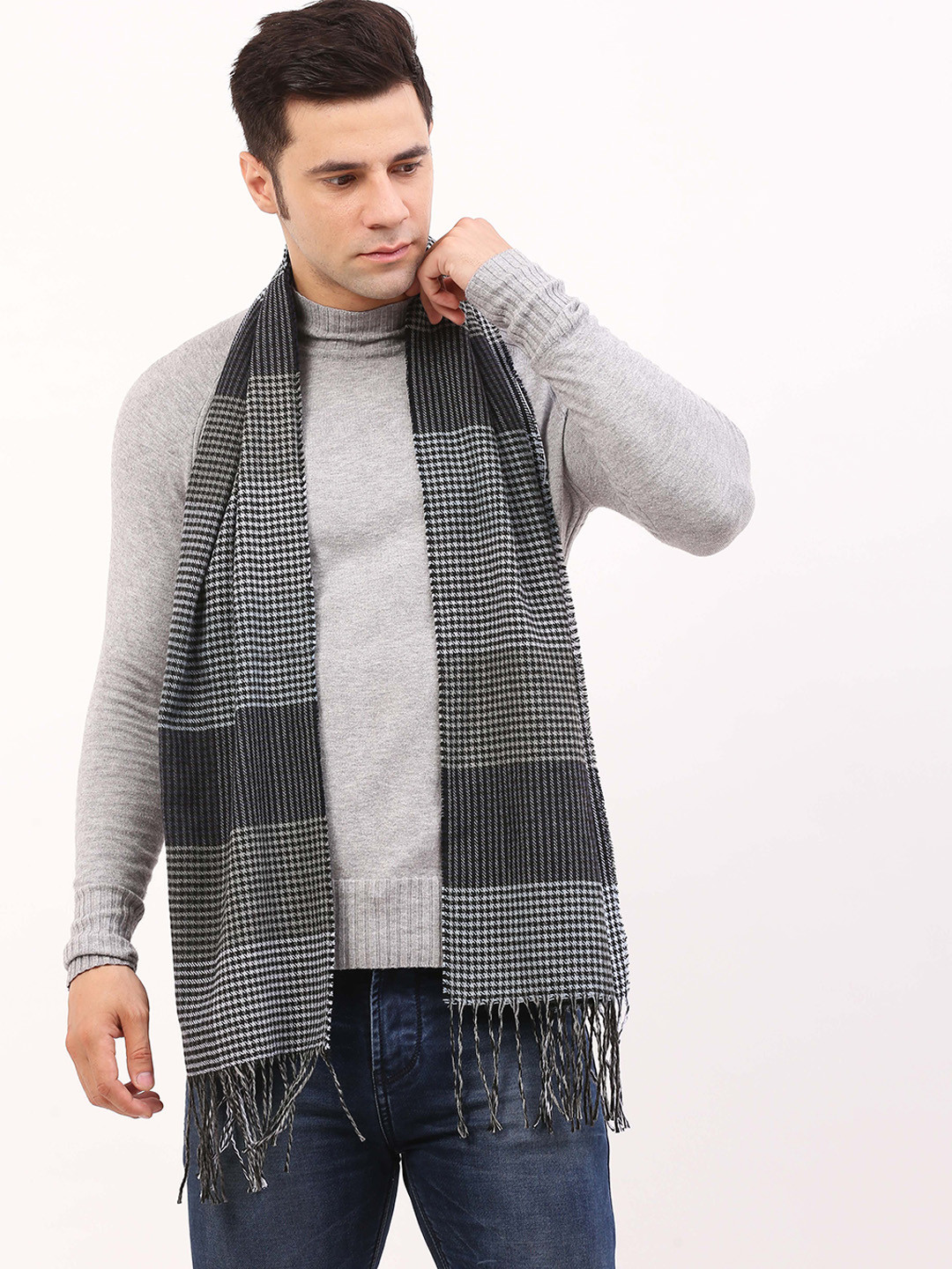 Buy Calvadoss Checked Premium Acrylic Muffler - Mufflers for Men ...