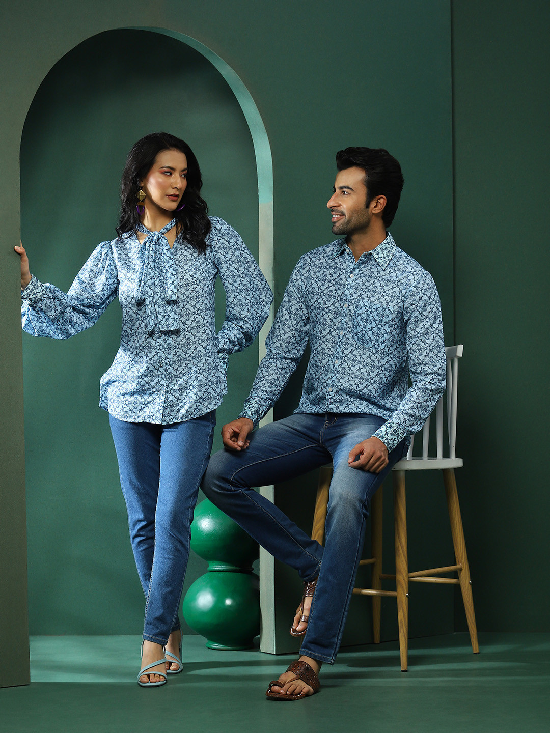 Buy AKS Floral Printed Cotton Muslin Shirt - Shirts for Men 25634078 ...