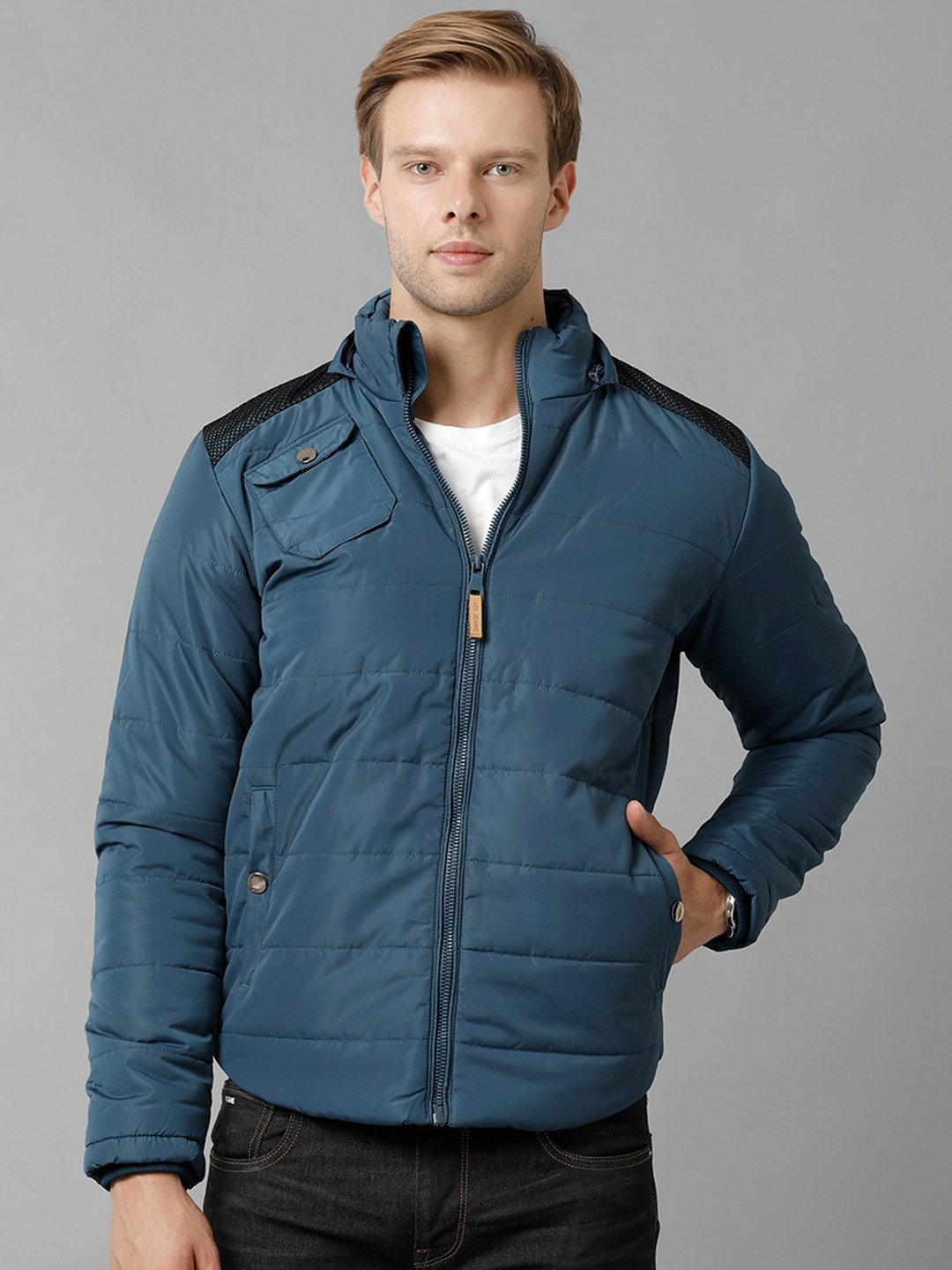 Buy Voi Jeans Hooded Lightweight Padded Jacket - Jackets for Men ...
