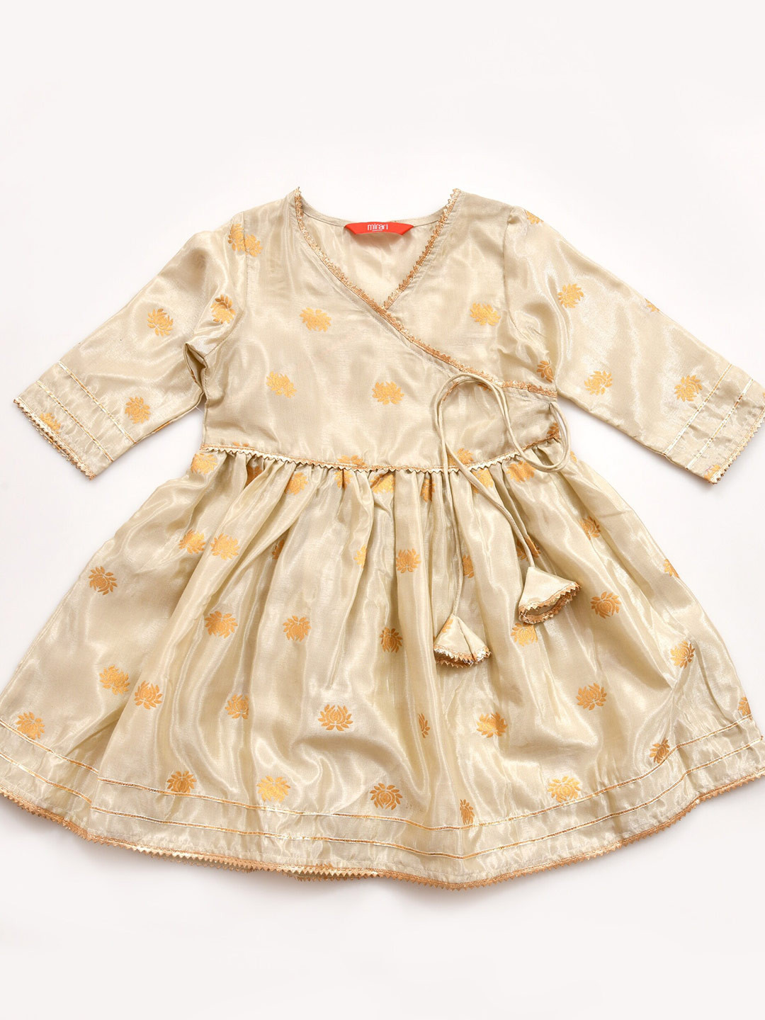 Buy Mirari Ethnic Motifs Printed Wrap Dress - Dresses for Girls ...