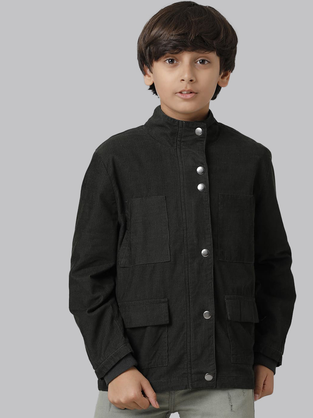 Buy UNDER FOURTEEN ONLY Boys Mock Collar Longline Tailored Jacket ...