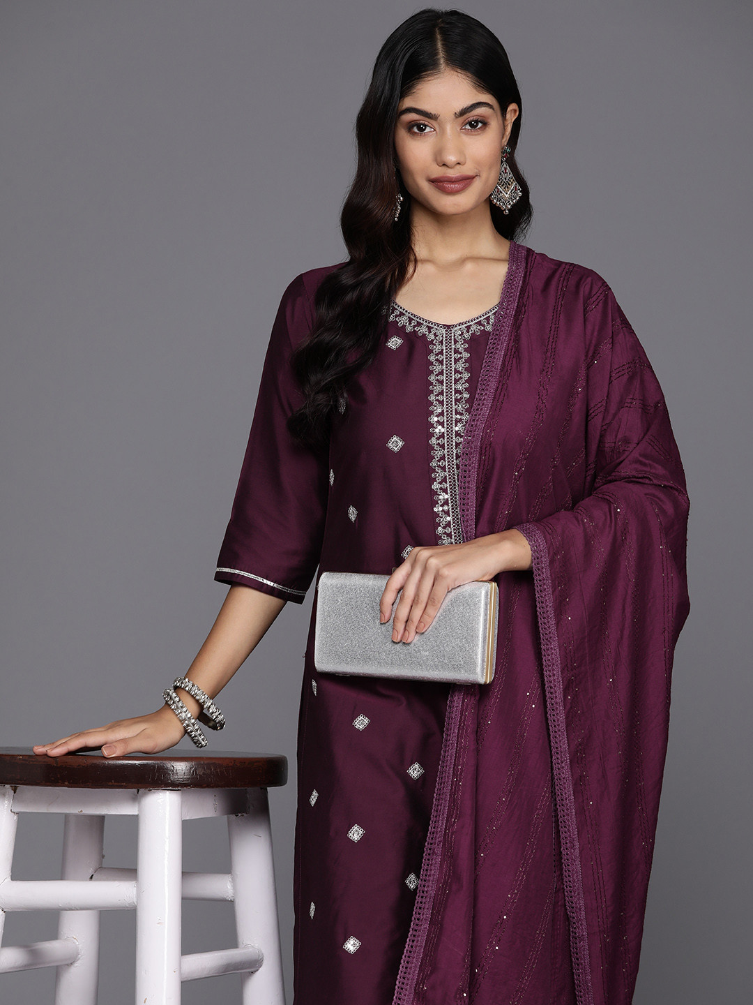 Buy Gerua By Libas Women Ethnic Motifs Embroidered Regular Sequinned ...