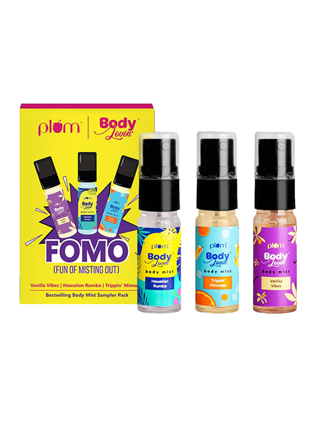 Buy Plum BodyLovin 3 In 1 FOMO Body Mists Sampler Pack - Fragrance Gift ...