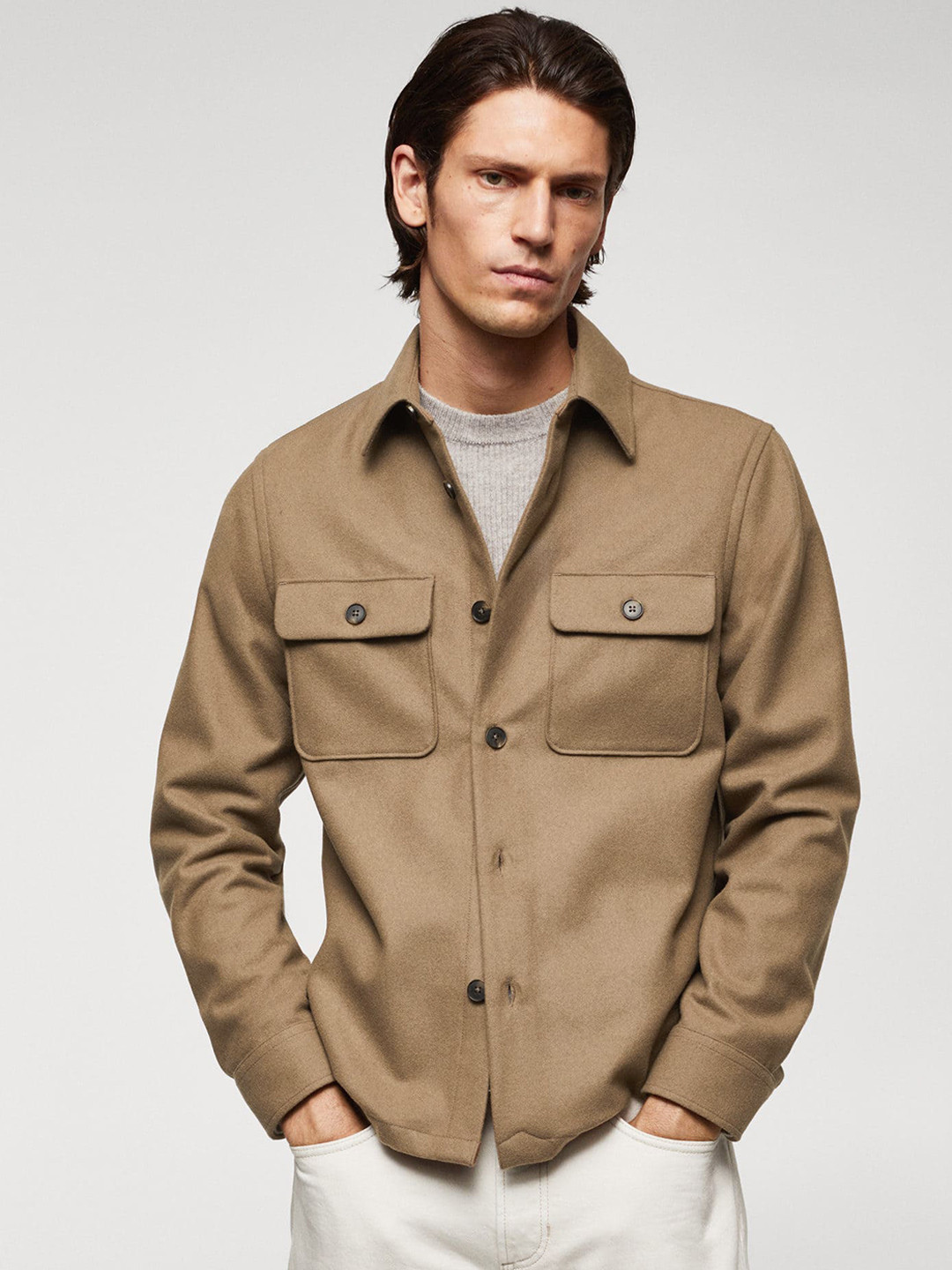 Buy MANGO MAN Opaque Casual Shacket - Shirts for Men 25654276 | Myntra