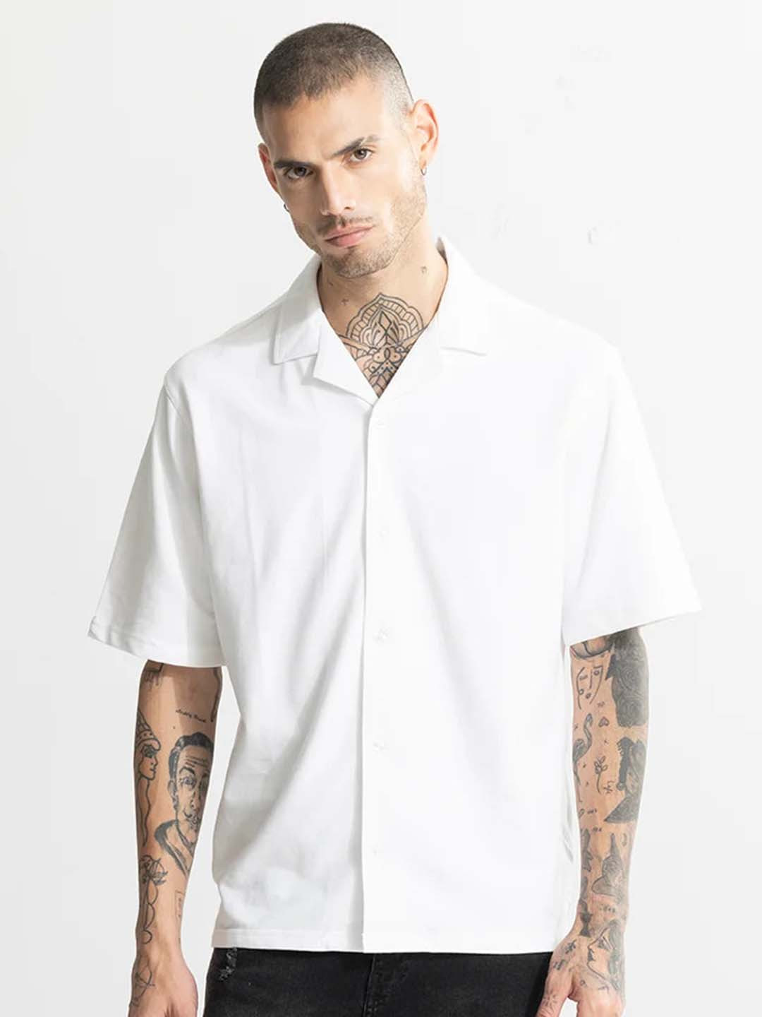 Buy Snitch Pink Conversational Printed Oversized Casual Tshirt ...