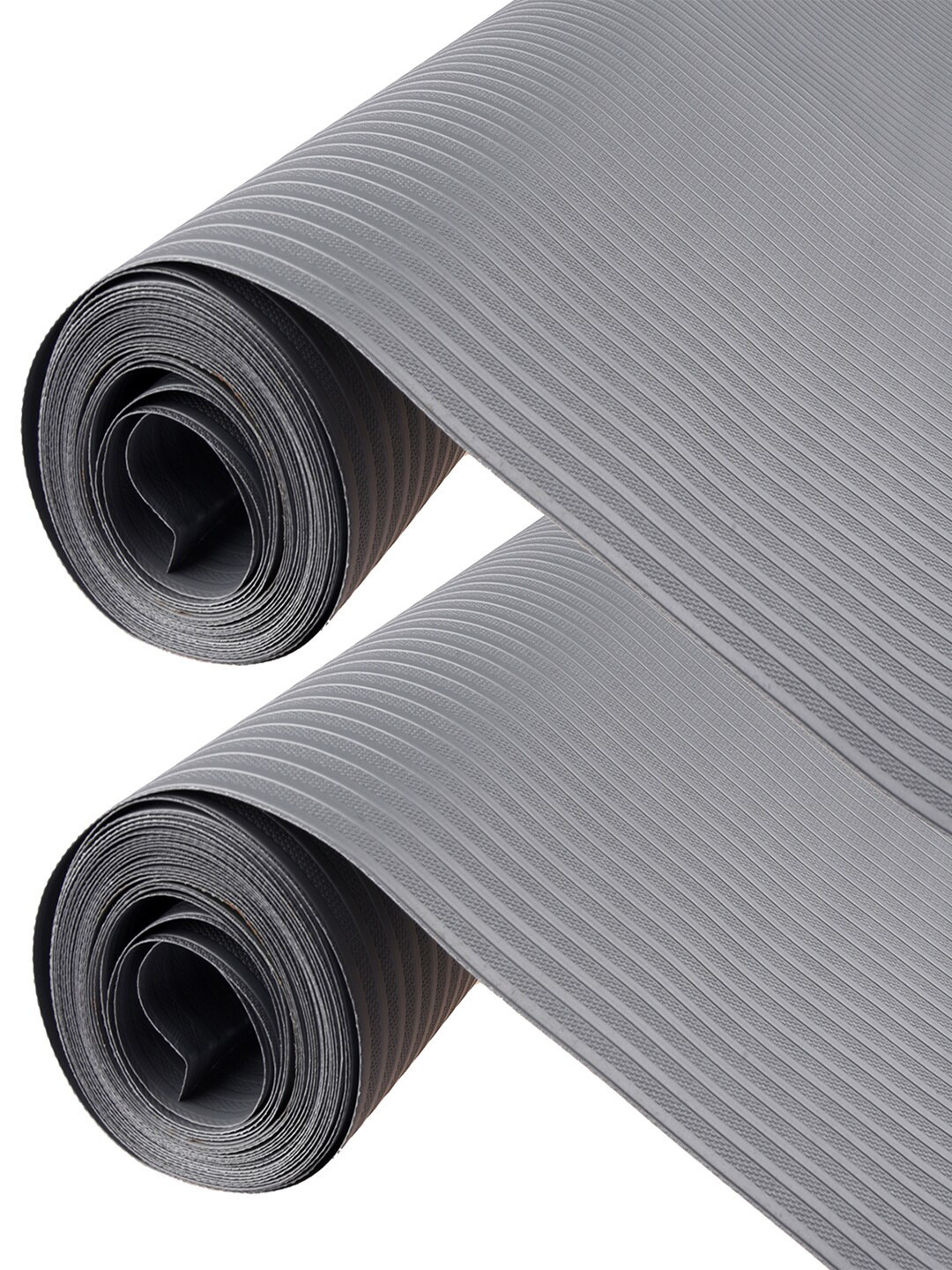 Buy Kuber Industries Grey 2 Pieces Textured Anti Slip Roll Mat Shelf ...