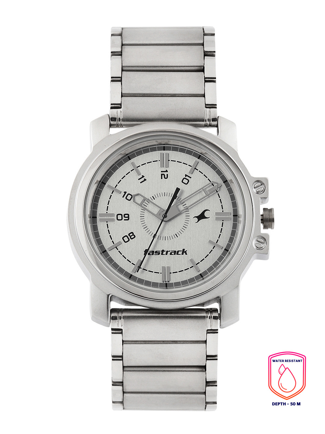Buy Fastrack Men Silver Toned Dial Watch NE3039SM01 - Watches for Men ...