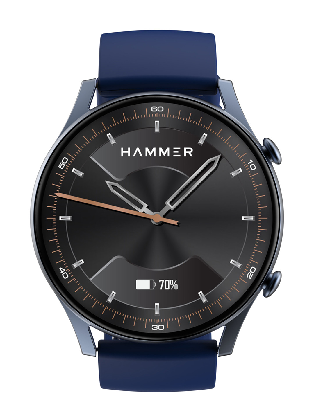 Buy HAMMER Glide 1.43" AMOLED Round Dial Smart Watch With Calling ...