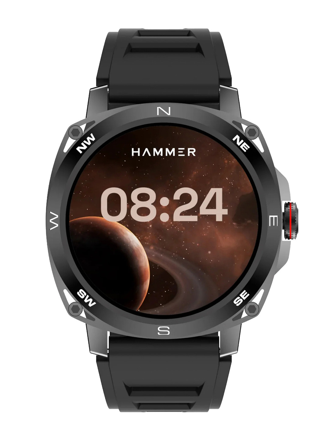 Buy HAMMER Fit Pro 1.43" Super AMOLED Smart Watch Round Dial With ...