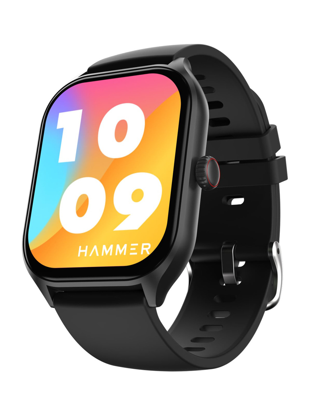 Buy HAMMER Jet Black Polar 2.01 Inch IPS AOD, Advanced Bluetooth ...