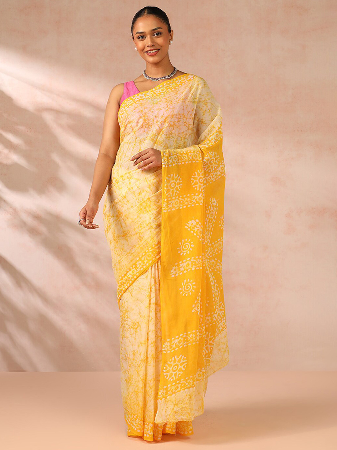 Buy Taneira Ethnic Motifs Pure Cotton Saree - Sarees for Women 25678064 ...