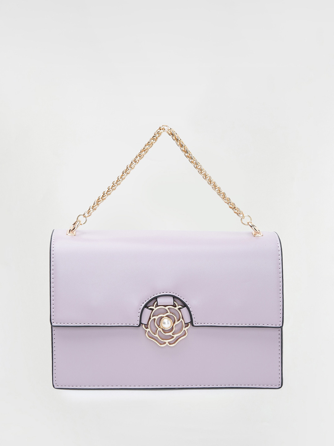 Buy CODE By Lifestyle Structured Satchel With Embellished - Handbags ...