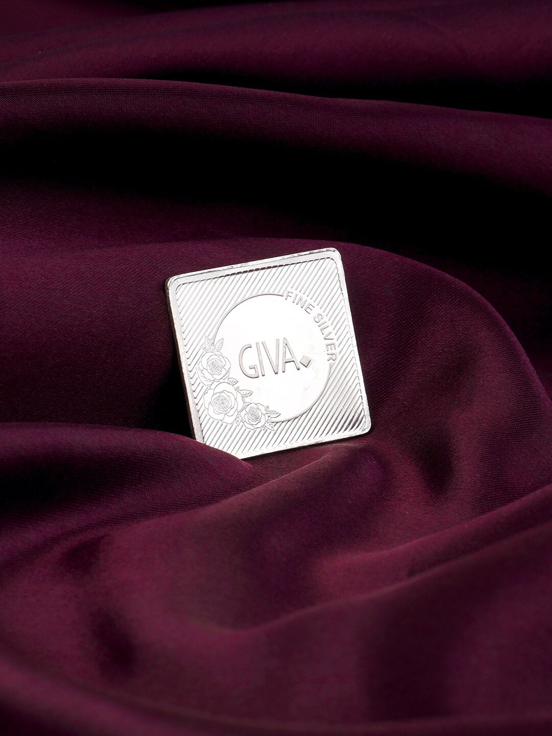 Buy GIVA Floral 999 Sterling Silver Coin 10gm - Silver Coins for Unisex ...