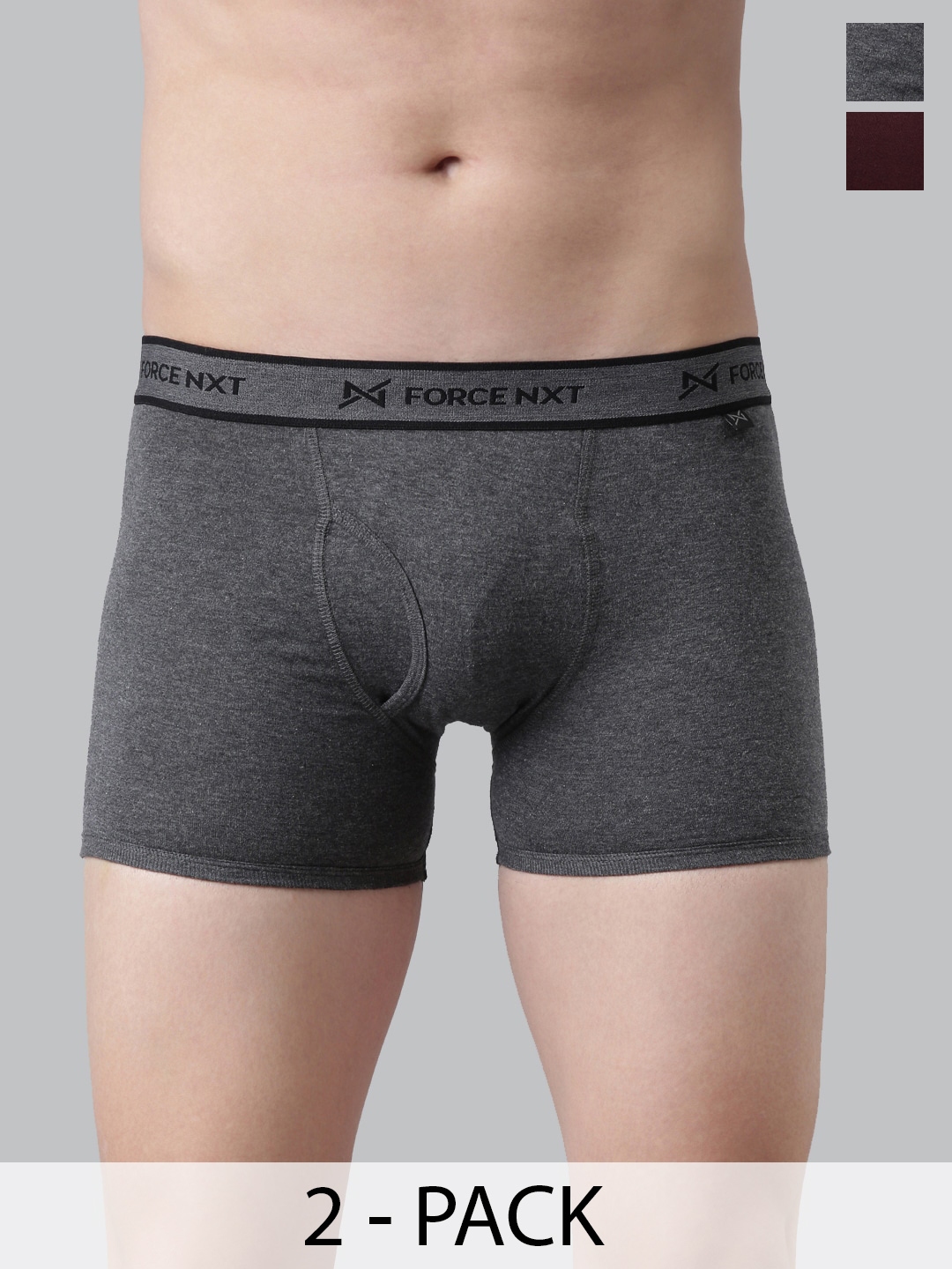 Buy Force Nxt Pack Of 2 Assorted Anti Microbial Cotton Briefs Mnff 134