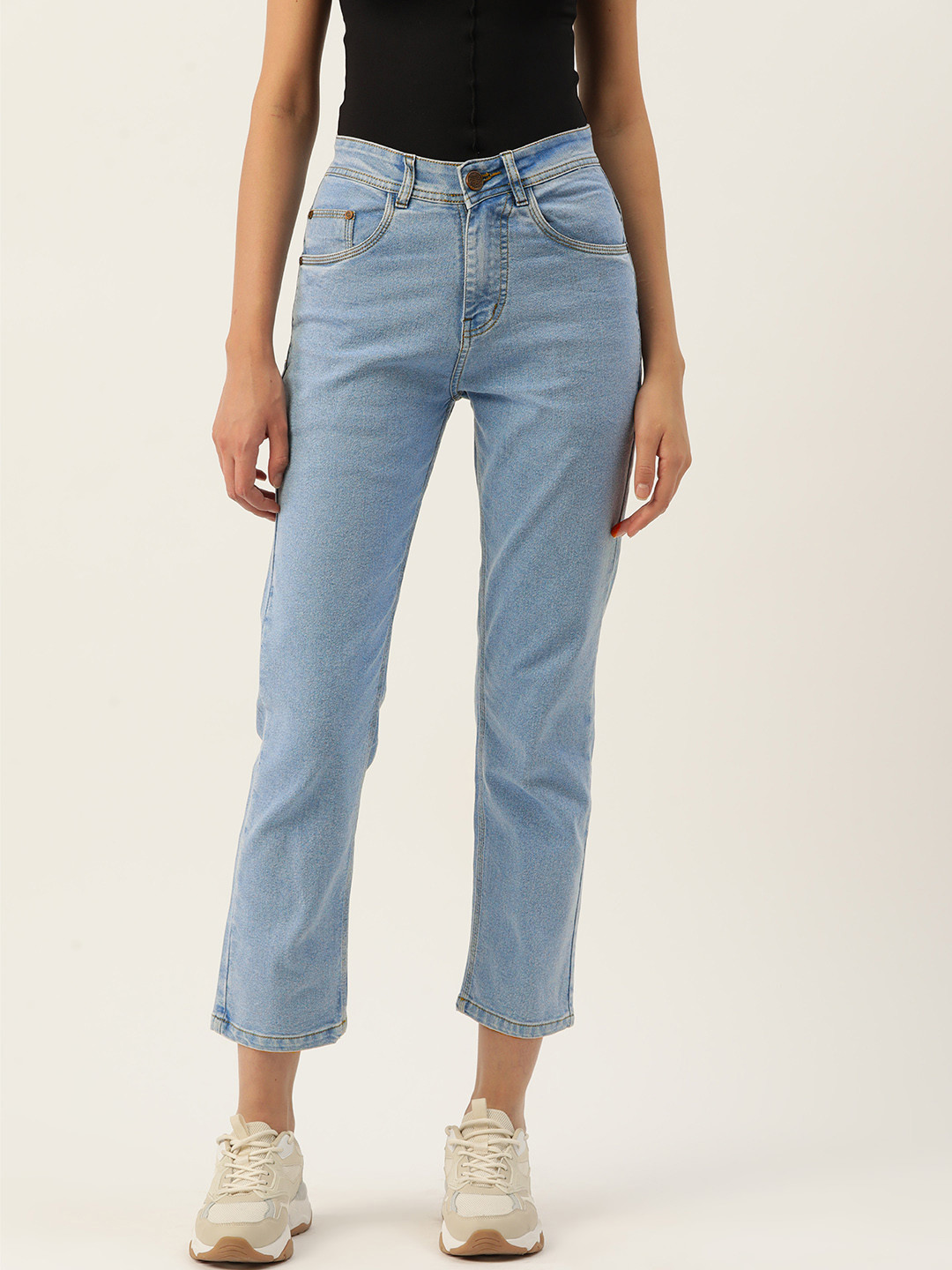 Buy PARIS HAMILTON Boyfriend Fit High Rise Stretchable Jeans - Jeans ...