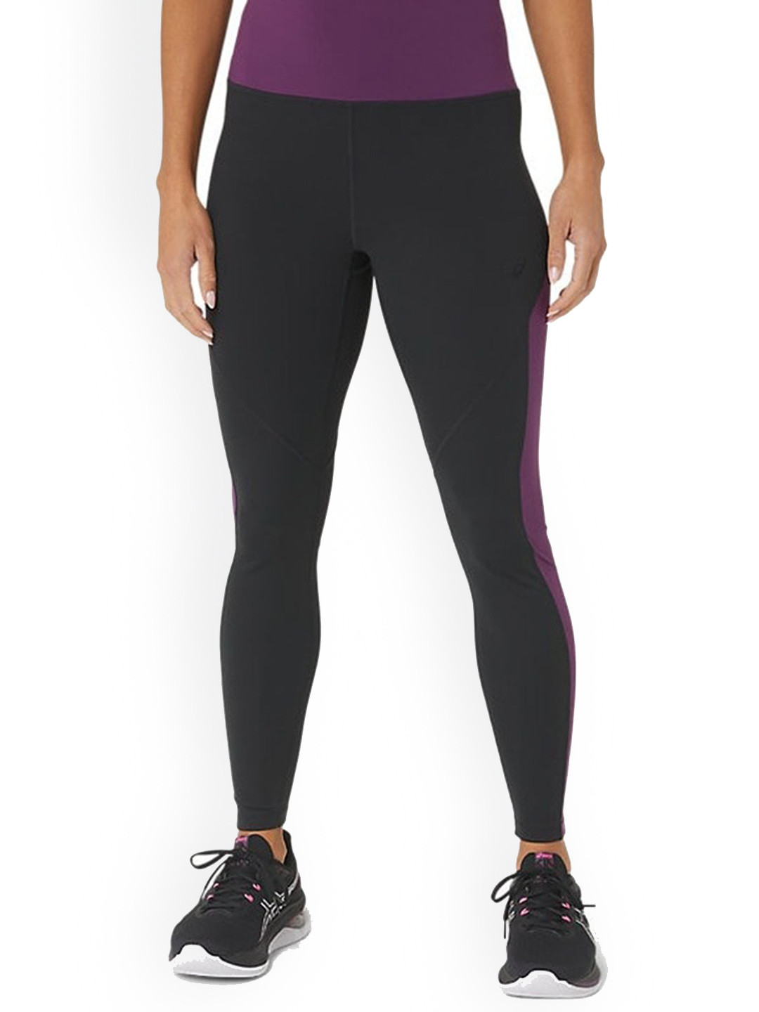 Buy ASICS Flex Women Ankle Length Side Striped Slim Fit Tights - Tights ...