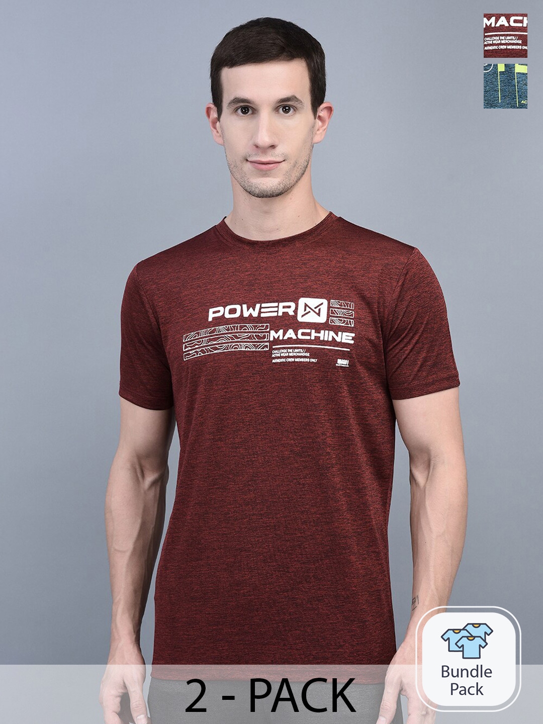 Buy Force Nxt Printed Pack Of 2 Anti Viral Anti Odour Cool Sports T
