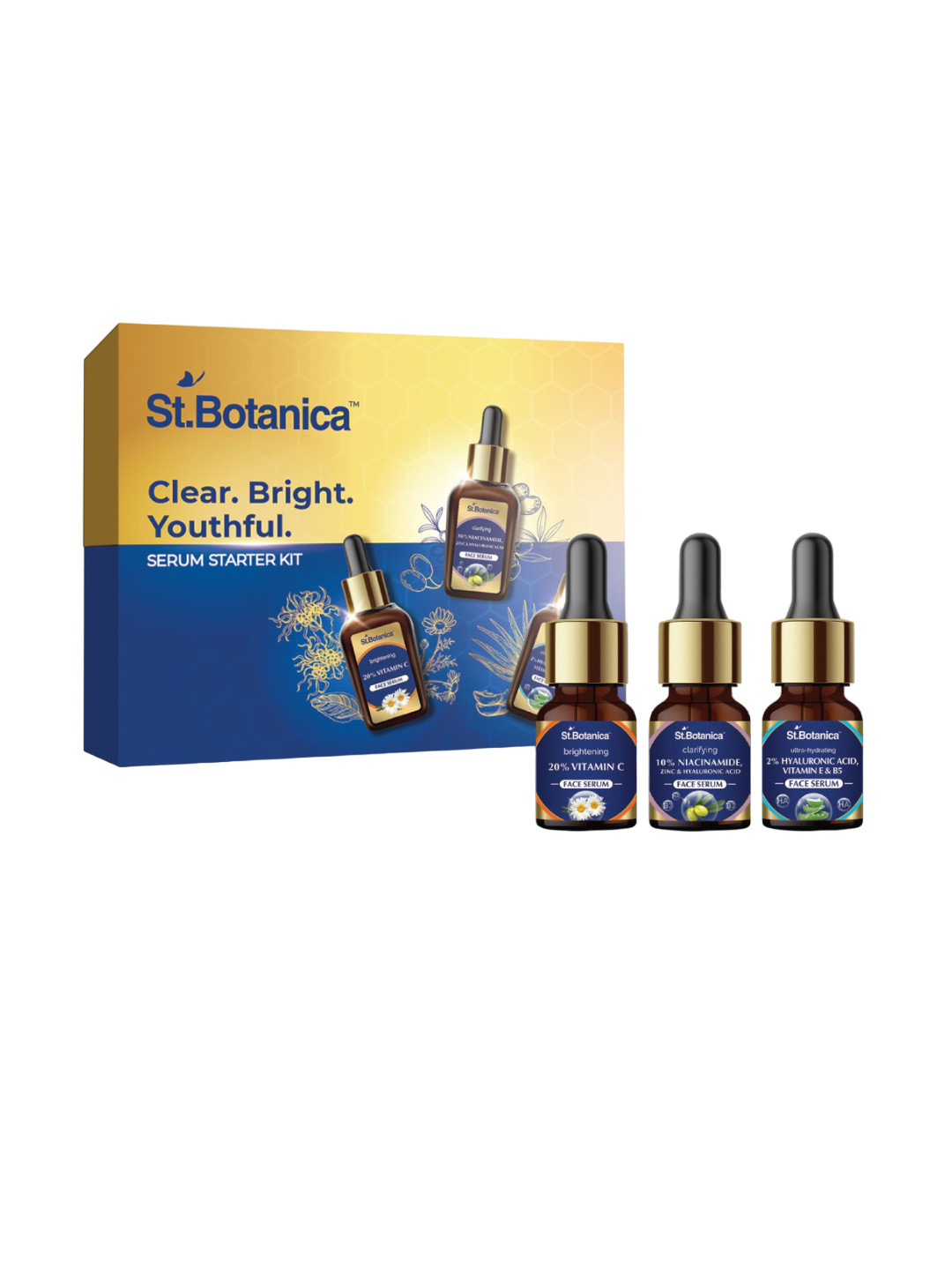 Buy St.Botanica Serum Starter Kit With 20% Vitamin C + 10% Niacinamide ...