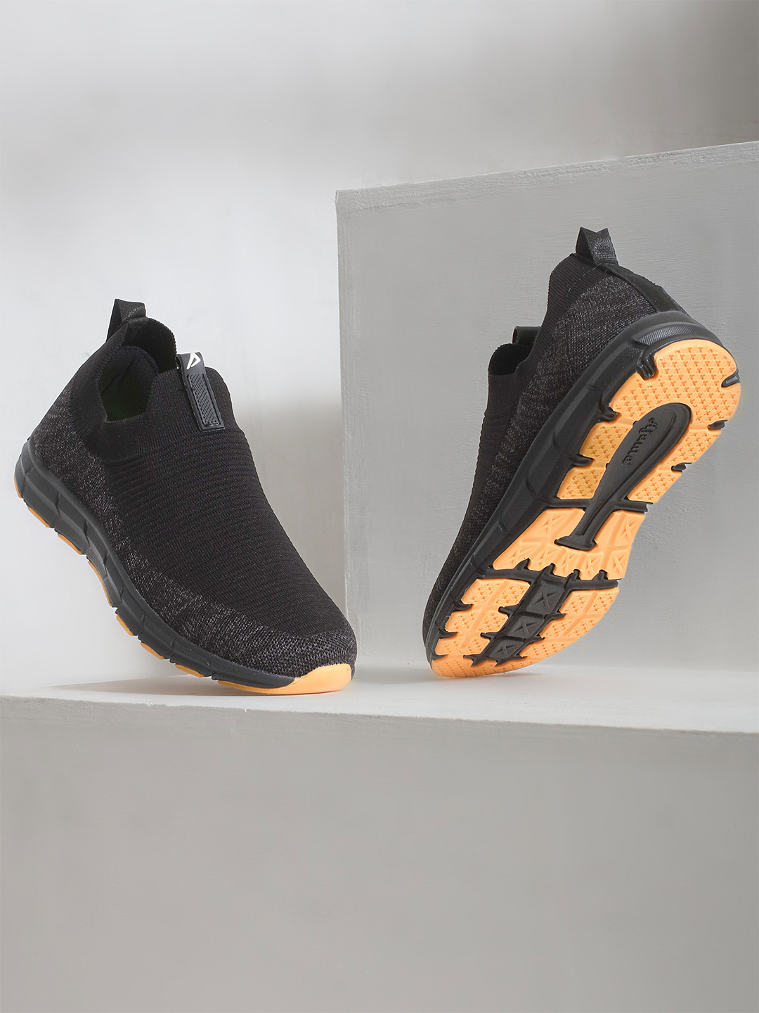 Buy IMPAKTO Men Textured Mesh Lightweight Comfort Insole Basics Slip On ...