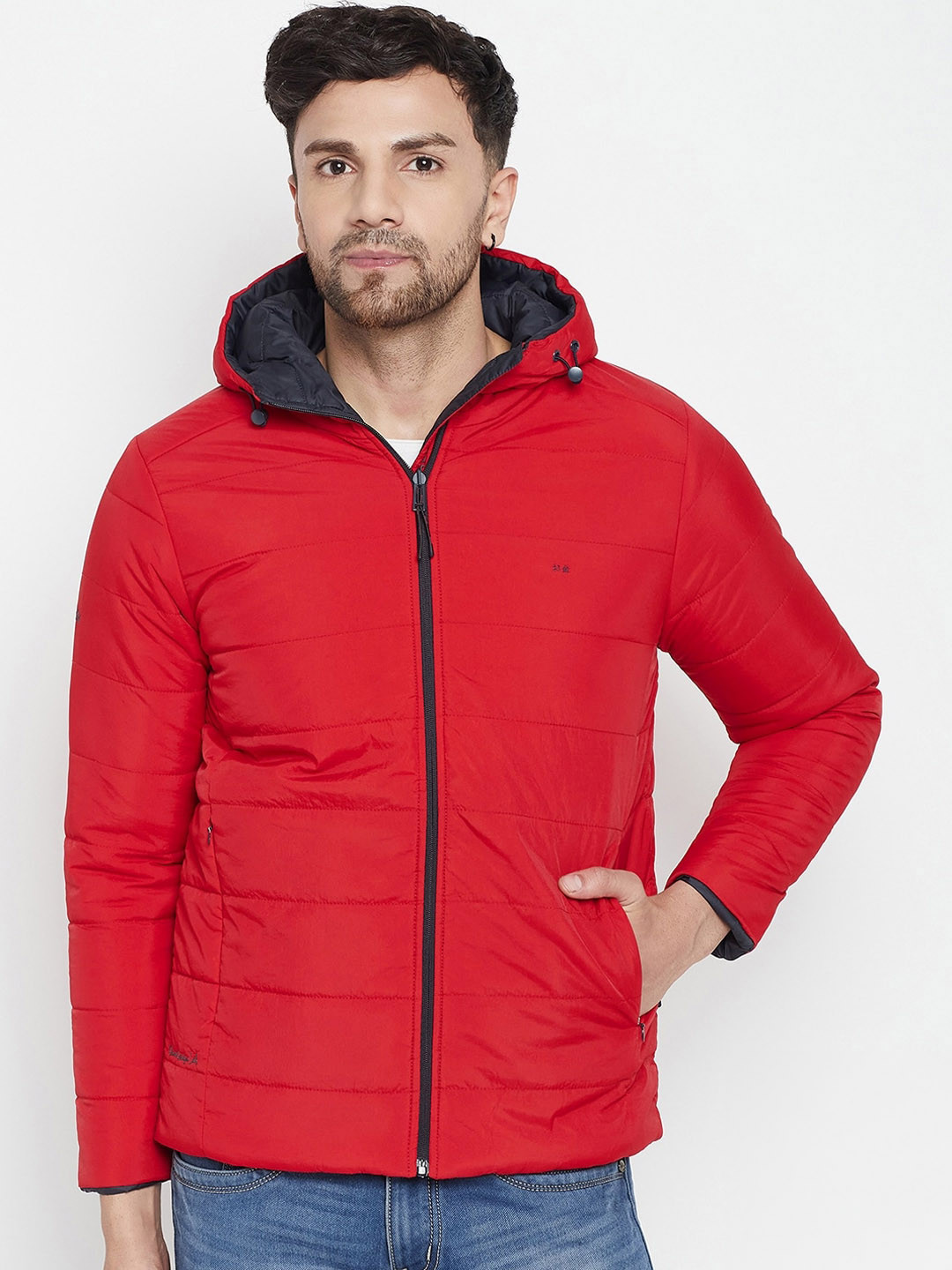 Buy Okane Hooded Reversible Puffer Jacket - Jackets for Men 25699528 | Myntra