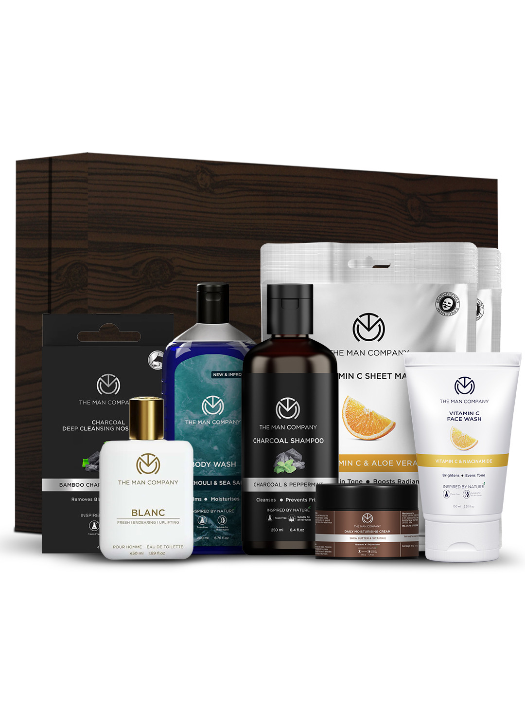 Buy THE MAN COMPANY Set Of 8 30 Day Grooming Kit - Grooming Gift Set ...