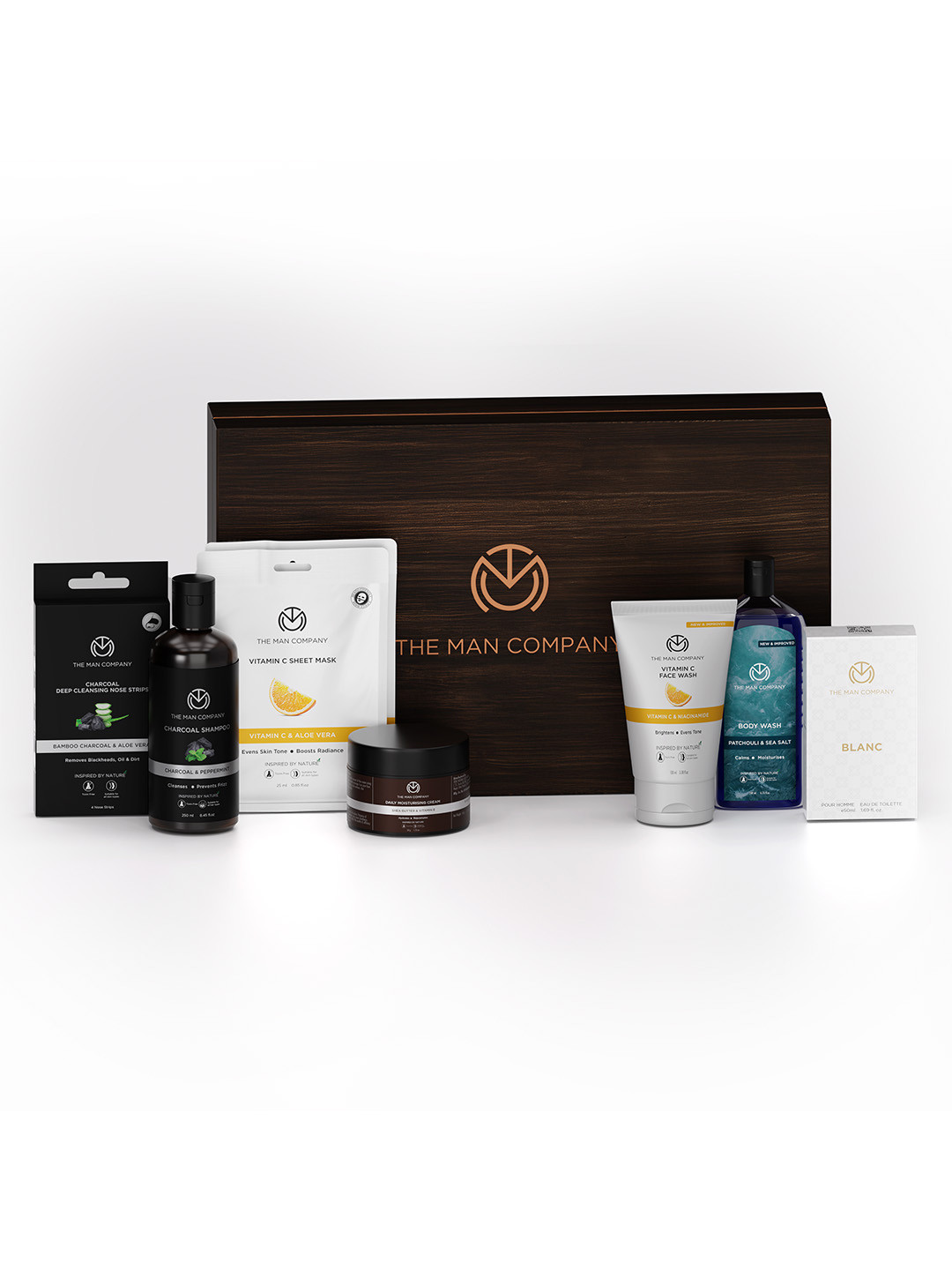 Buy THE MAN COMPANY Set Of 8 30 Day Grooming Kit - Grooming Gift Set ...