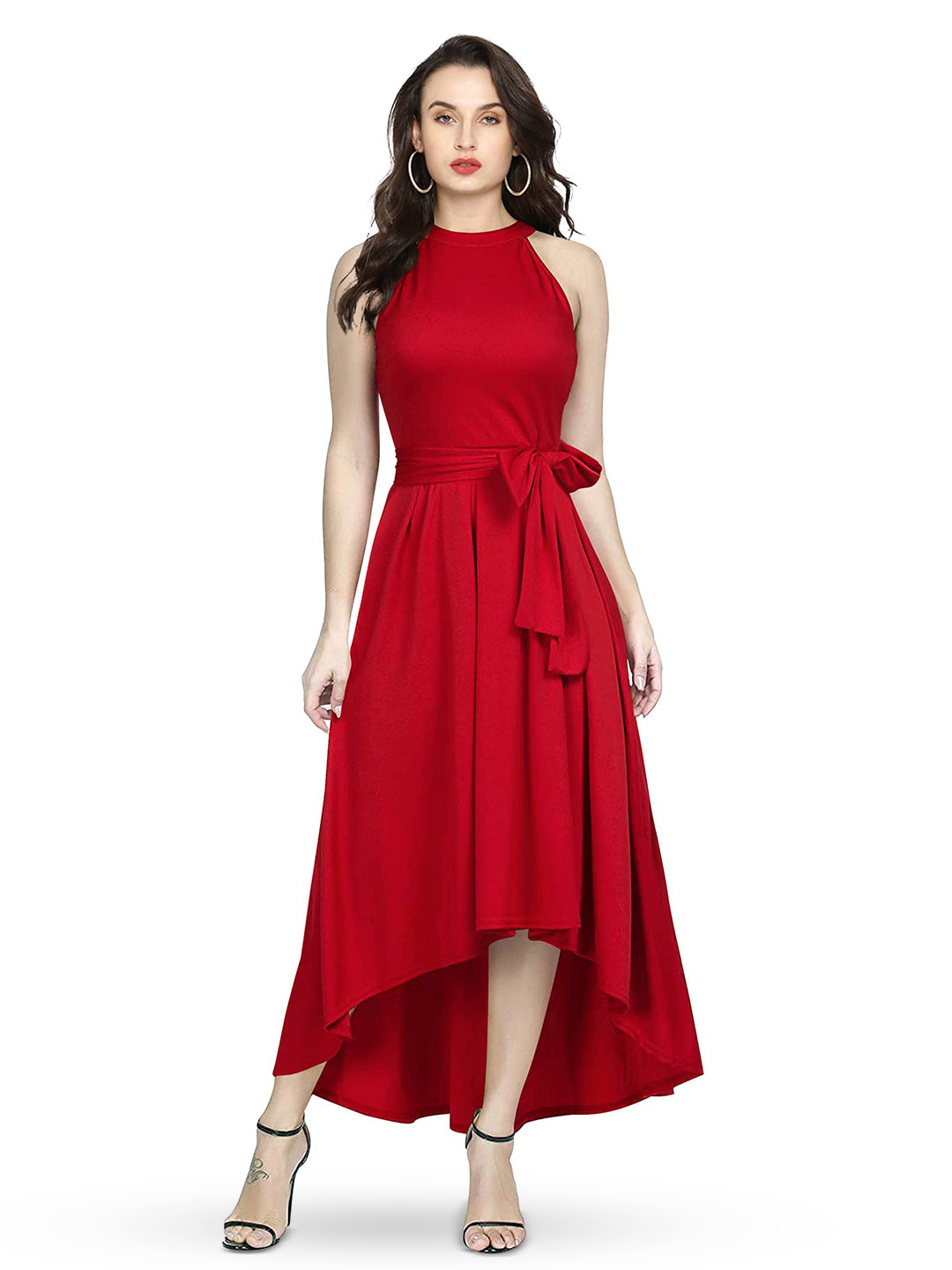 Buy BAESD Red Fit & Flare Dress - Dresses for Women 25702950 | Myntra