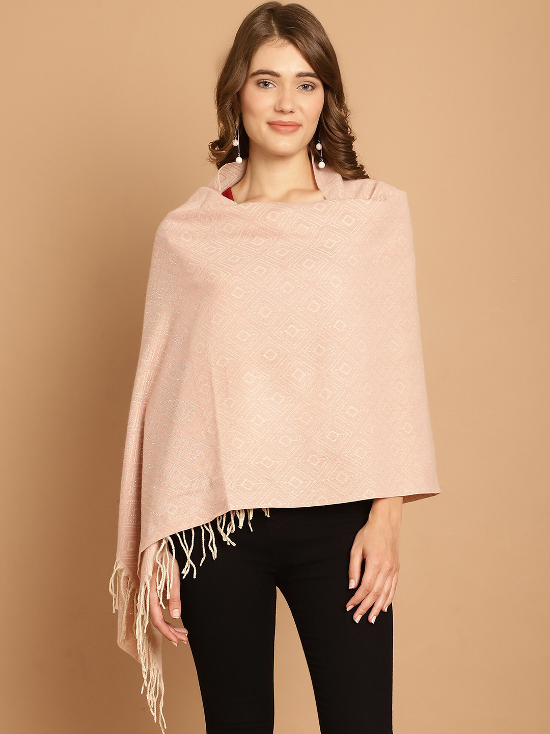 Buy LOOM LEGACY Sequence Woven Design Acrylic Woollen Stole - Stoles ...