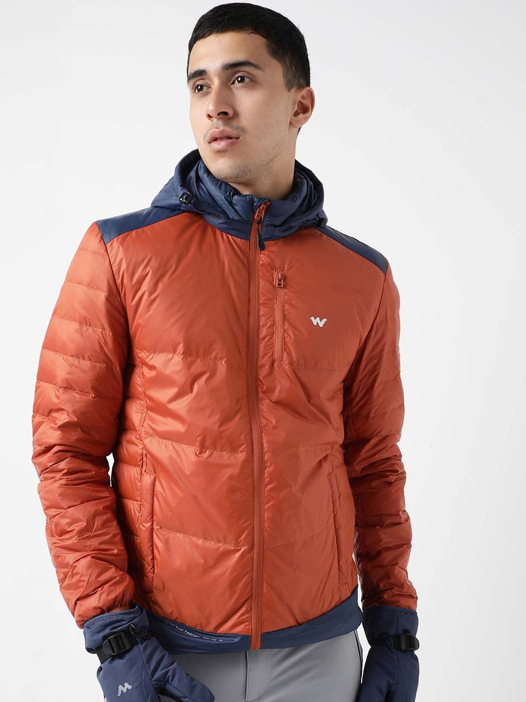 Buy Wildcraft Men Rust Colourblocked Insulator Padded Jacket - Jackets ...