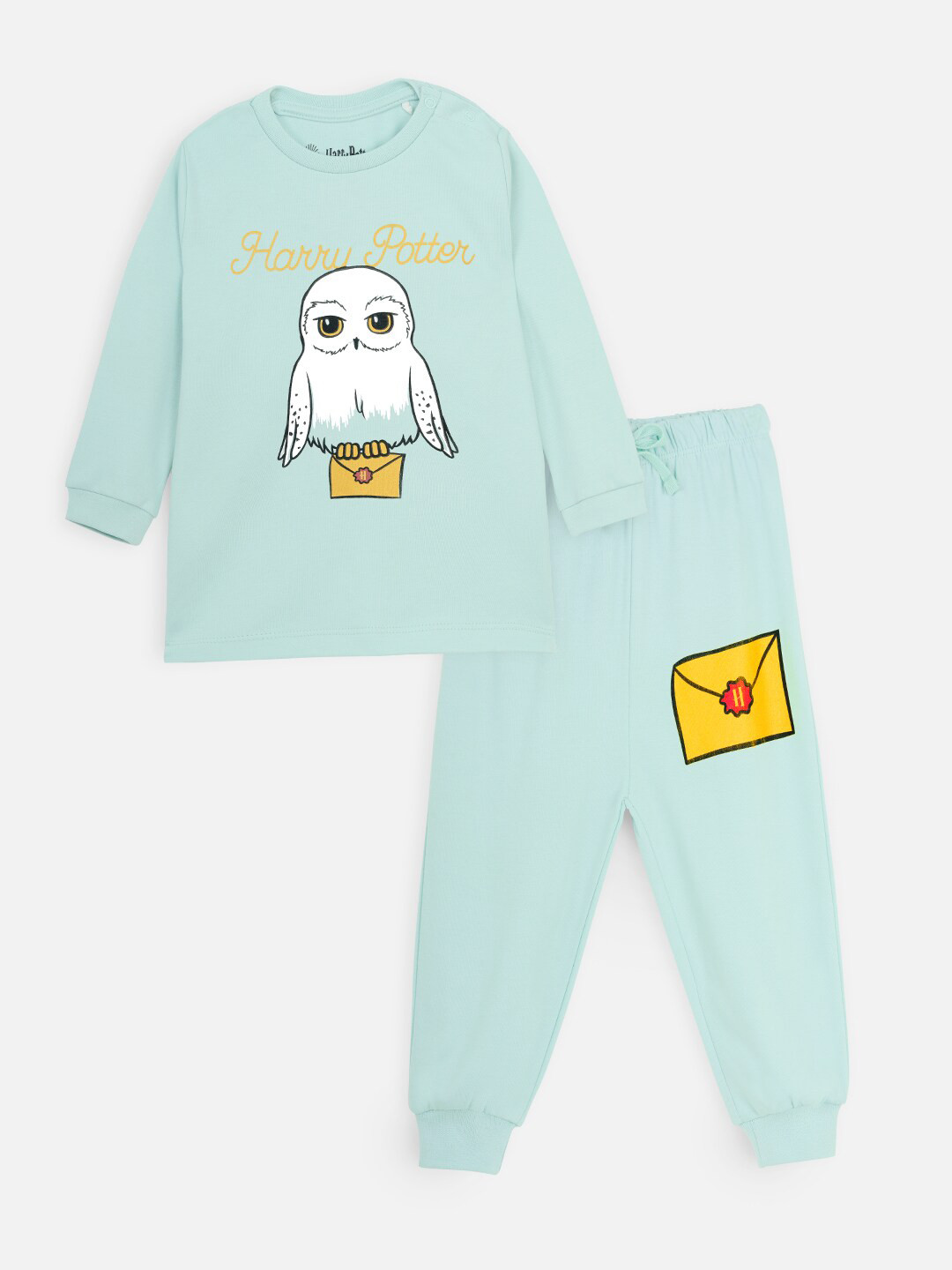 Buy Nap Chief Kids Pure Cotton Hedwig Harry Potter Printed Night Suit ...