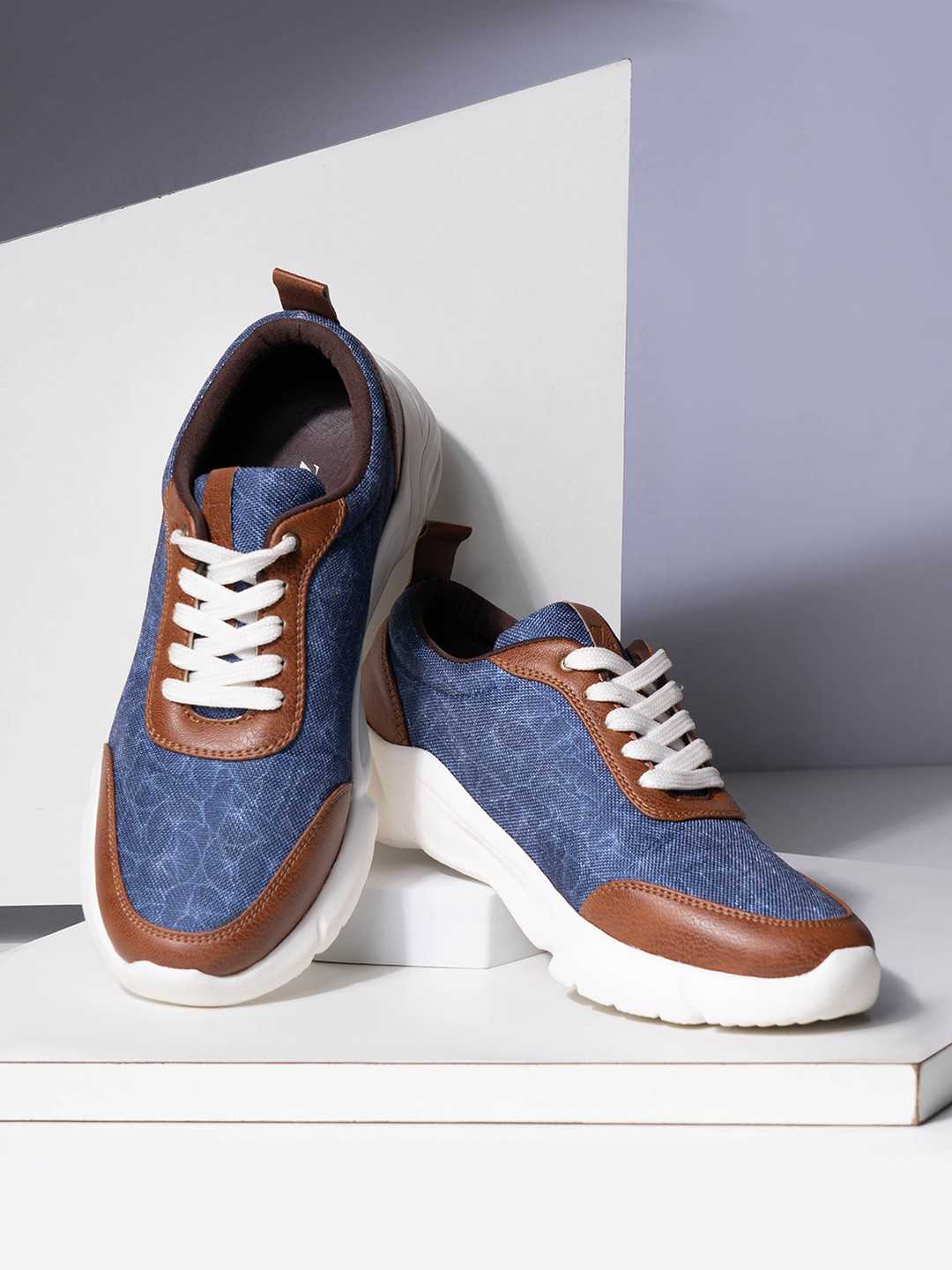 Buy ZOUK Women Colourblocked Textile Memory Foam Insole Sneakers ...