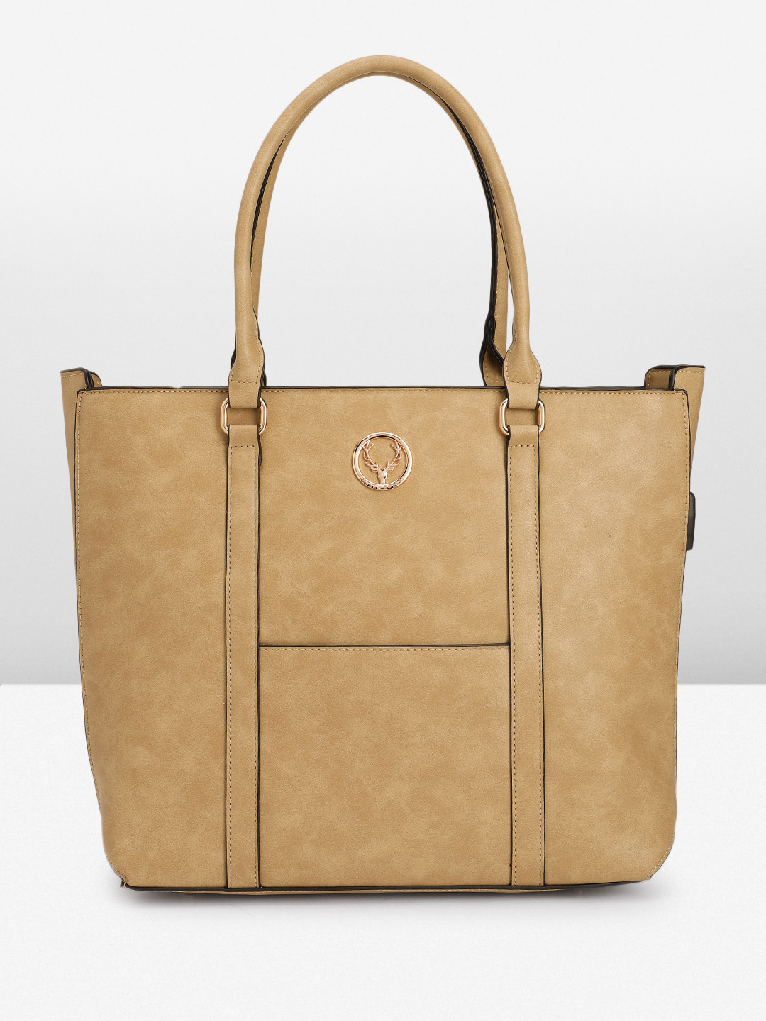 Buy Allen Solly Women Solid Shoulder Bag With USB Port - Handbags for ...