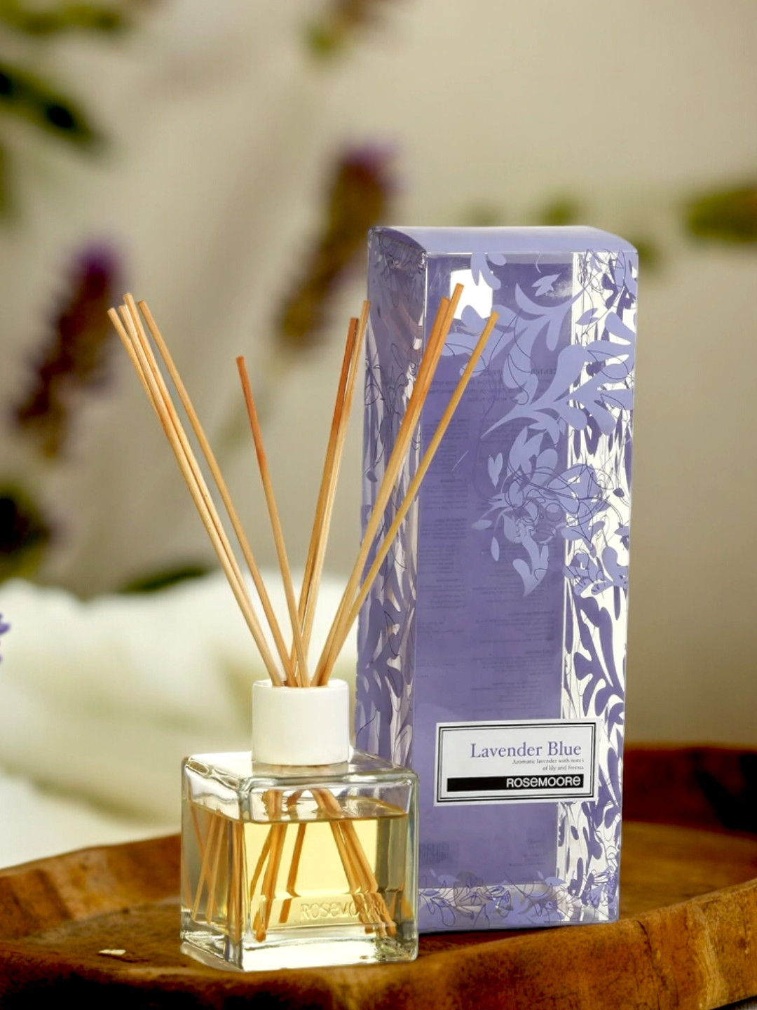 Buy ROSEMOORe Lavender Blue Aroma Oil Reed Diffuser 200 Ml - Aroma Oil ...