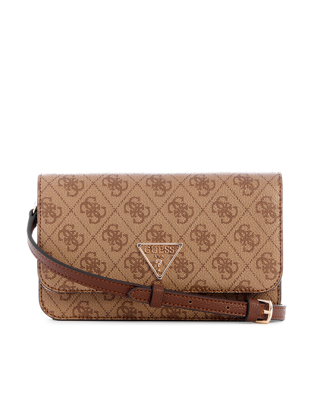 Buy GUESS Brand Logo Printed Structured Sling Bag - Handbags for Women ...