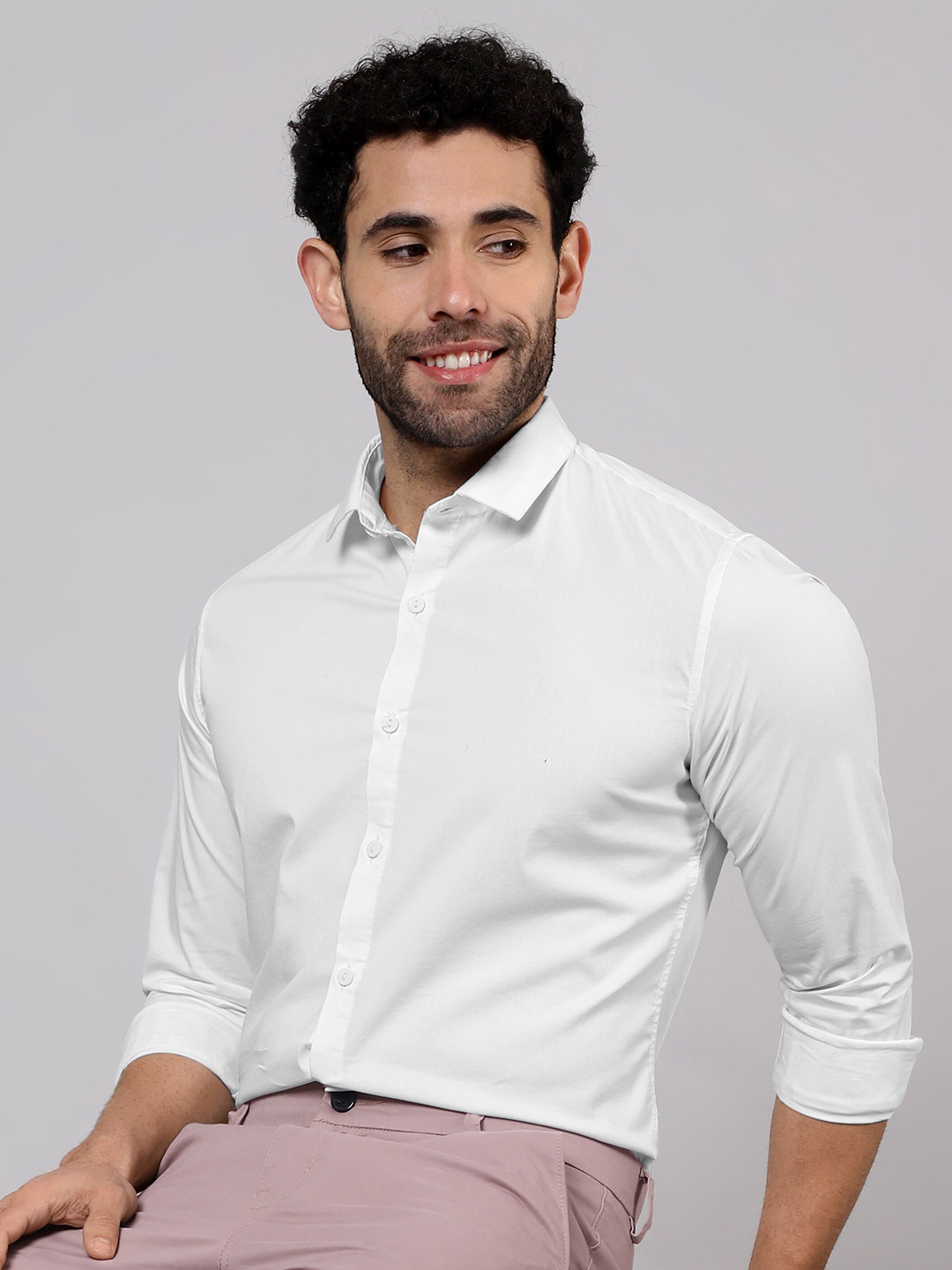 Buy Beyoung Spread Collar Opaque Cotton Formal Shirt - Shirts for Men ...